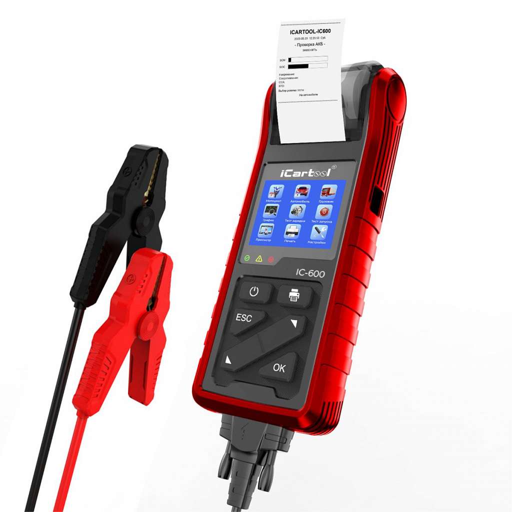 Силовые провода (крокодилы) для тестера АКБ IC-600 iCartool IC-60 купить на сайте АвтоСканеры.RU